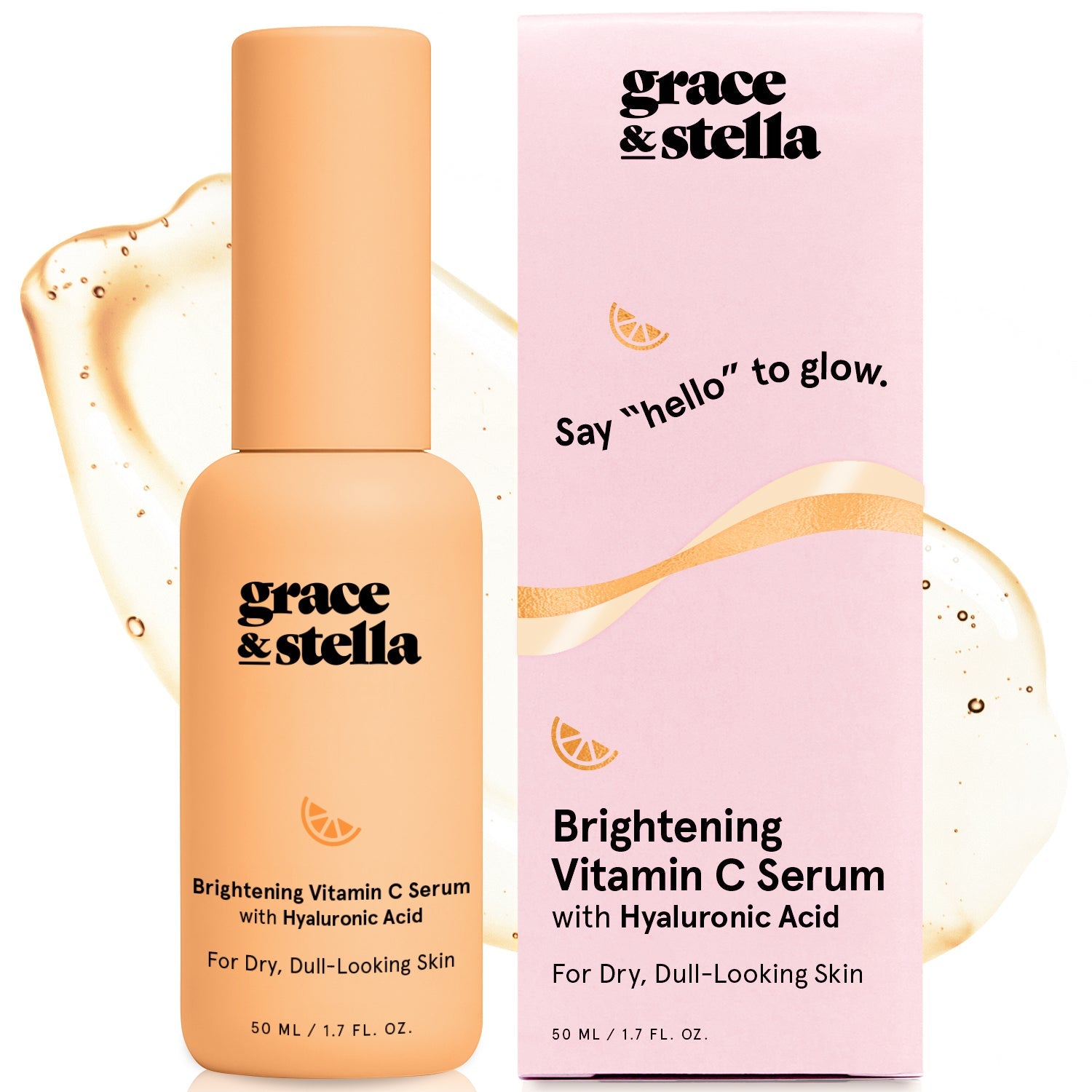 hydrating vitamin c serum for bright, glowing skin by grace & stella