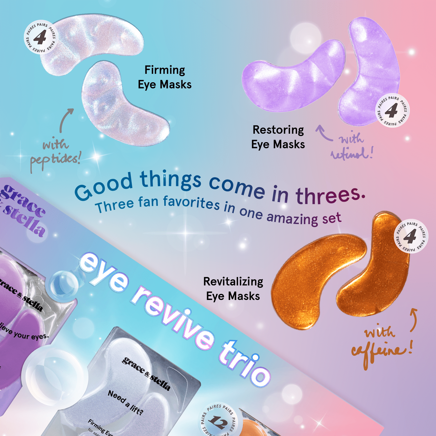 best under eye patch gift set by grace and stella – grace & stella