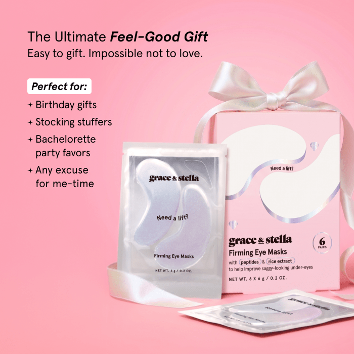 anti-aging and firming eye masks with peptides by grace & stella