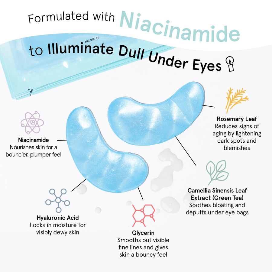 blue under eye patches for dark circles by grace & stella