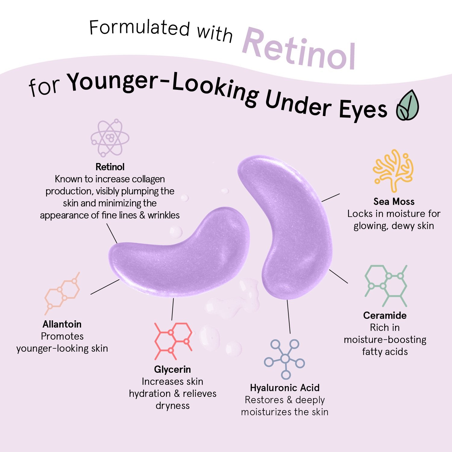 restoring purple eye masks – grace & stella