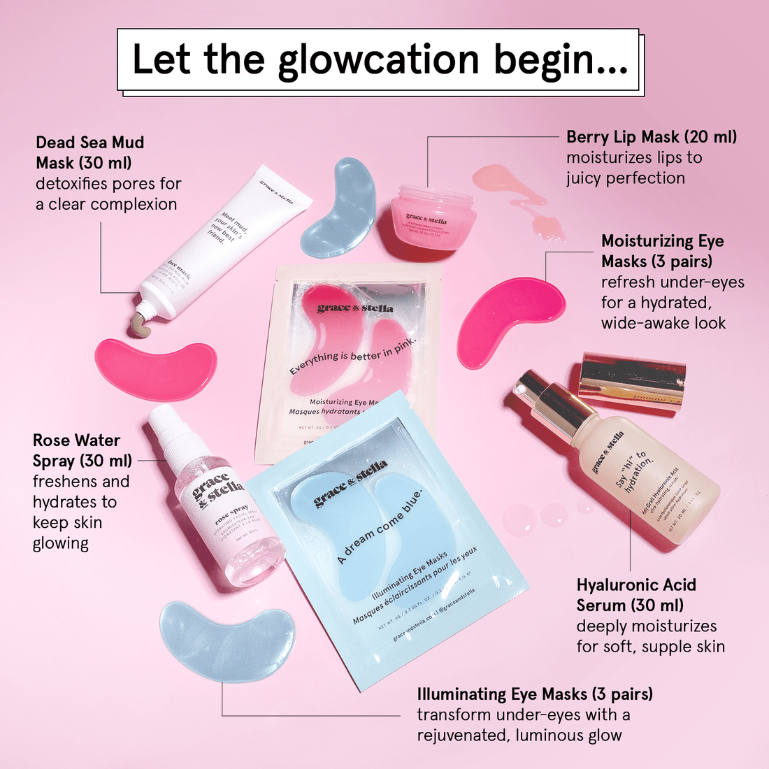 weekend reset edit gift set for women by grace & stella