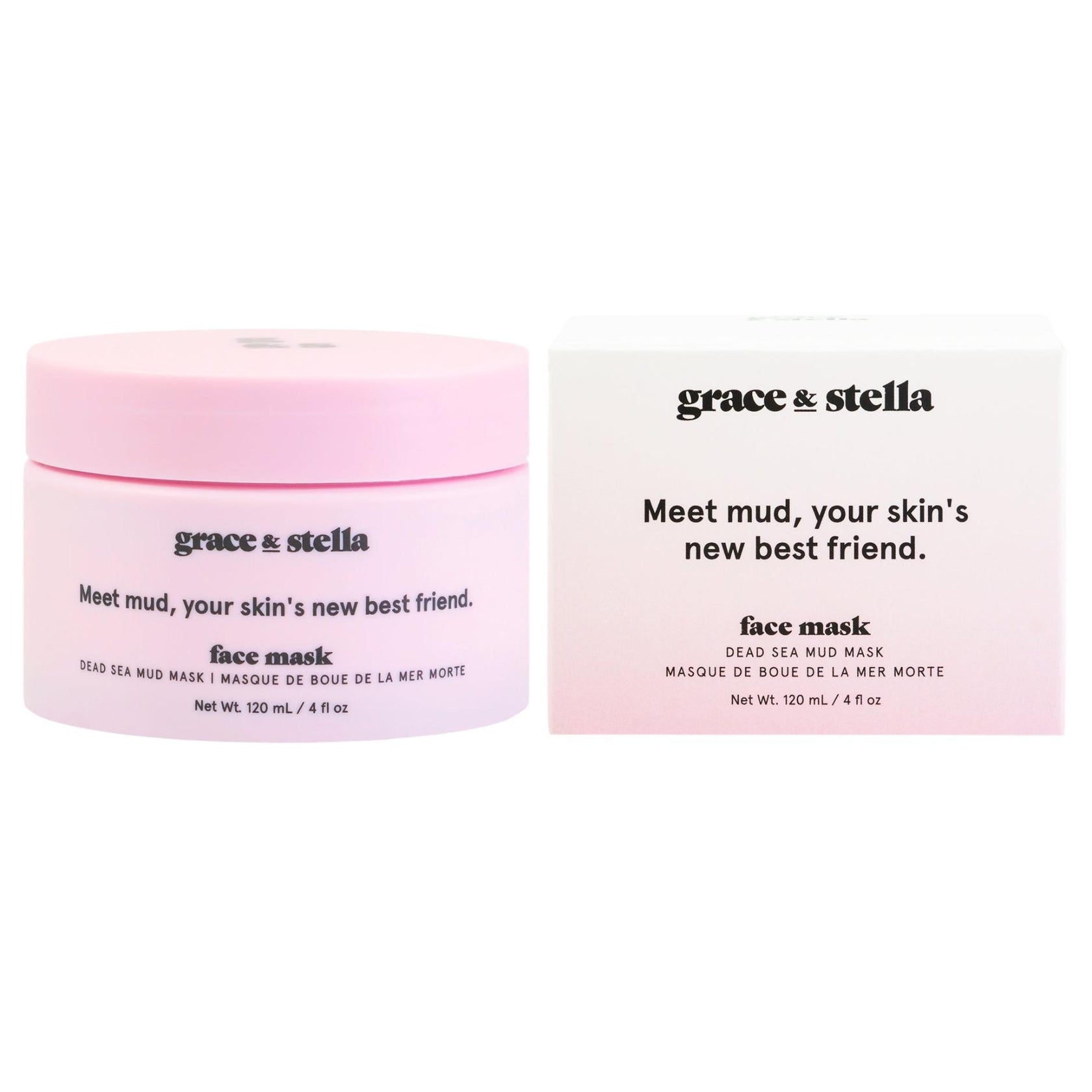 dead sea mud face mask for skin care by grace & stella
