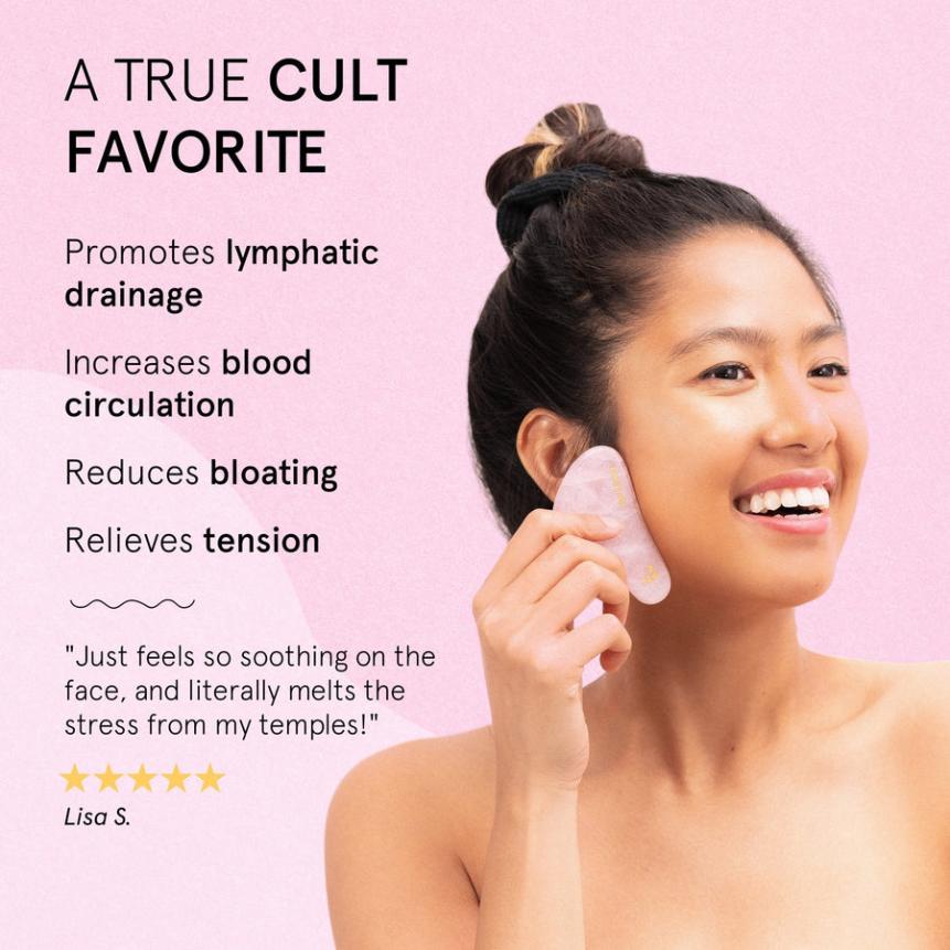 gua sha tool for face massage by grace & stella